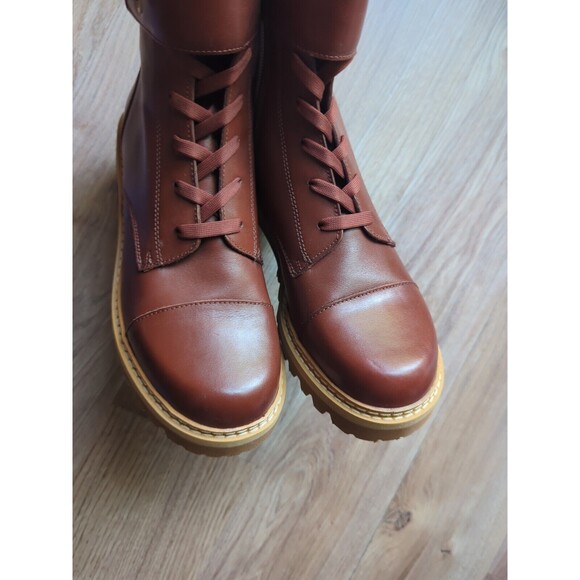 See By Chloé | Shoes | See By Chloe Mallory Combat Lug Sole Officer ...